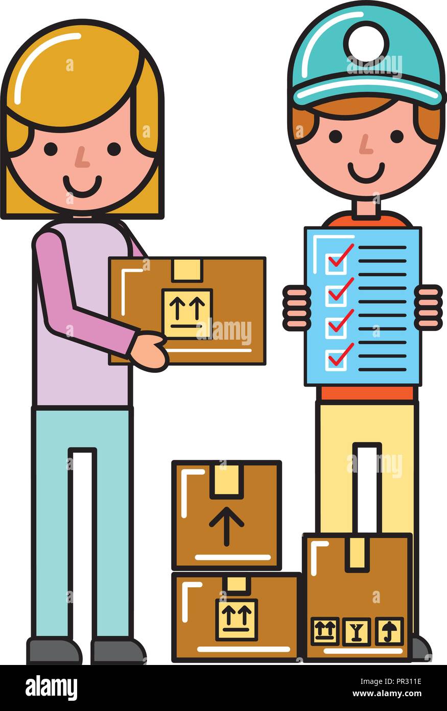 Checking boxes Stock Vector Images - Alamy