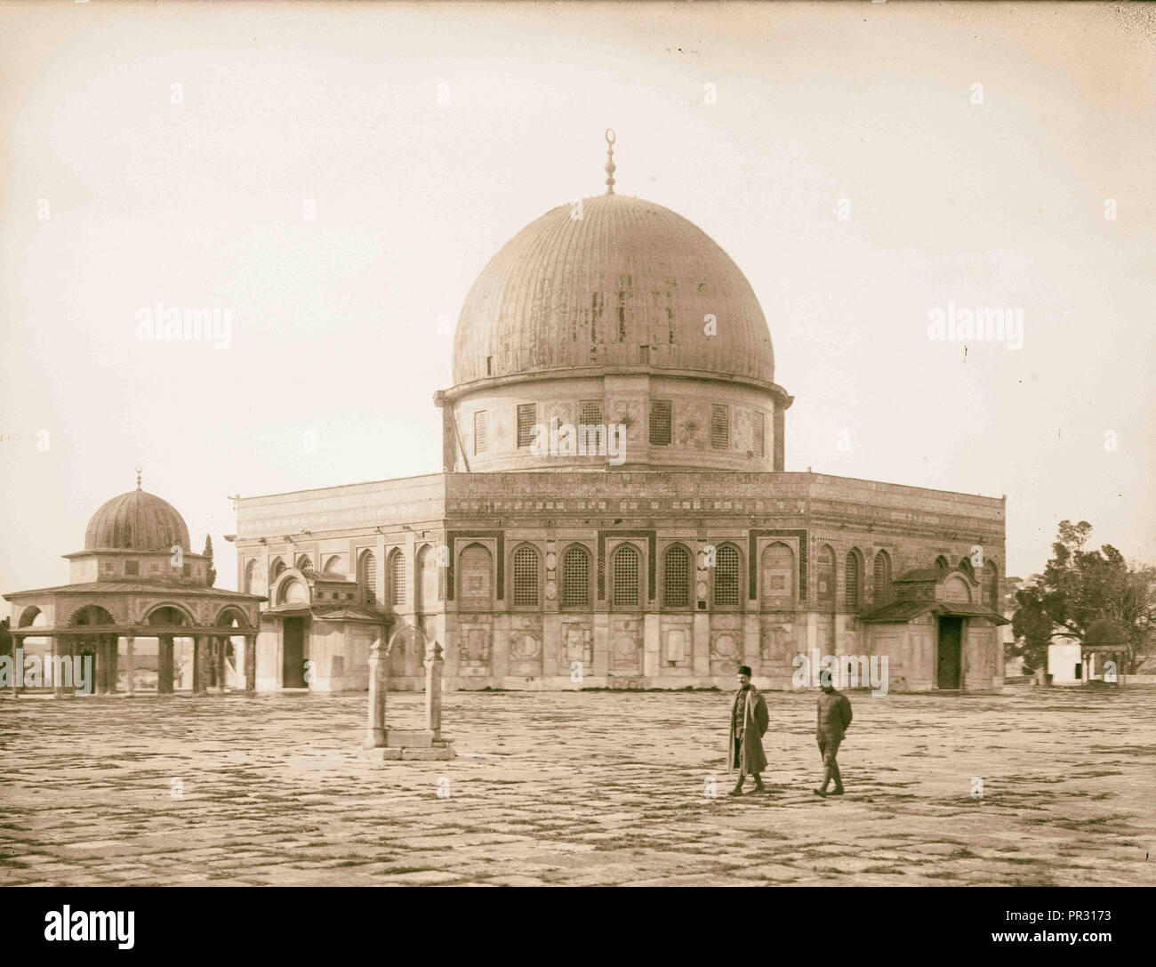 The Mosque of Omar from the northeast. 1898, Jerusalem, Israel Stock ...