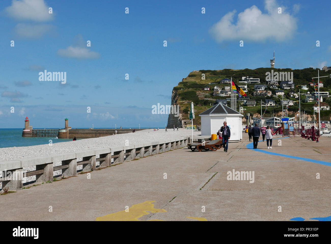 Fecamp pebble beach, Seine-Maritime, Normandy, France, Europe Stock ...