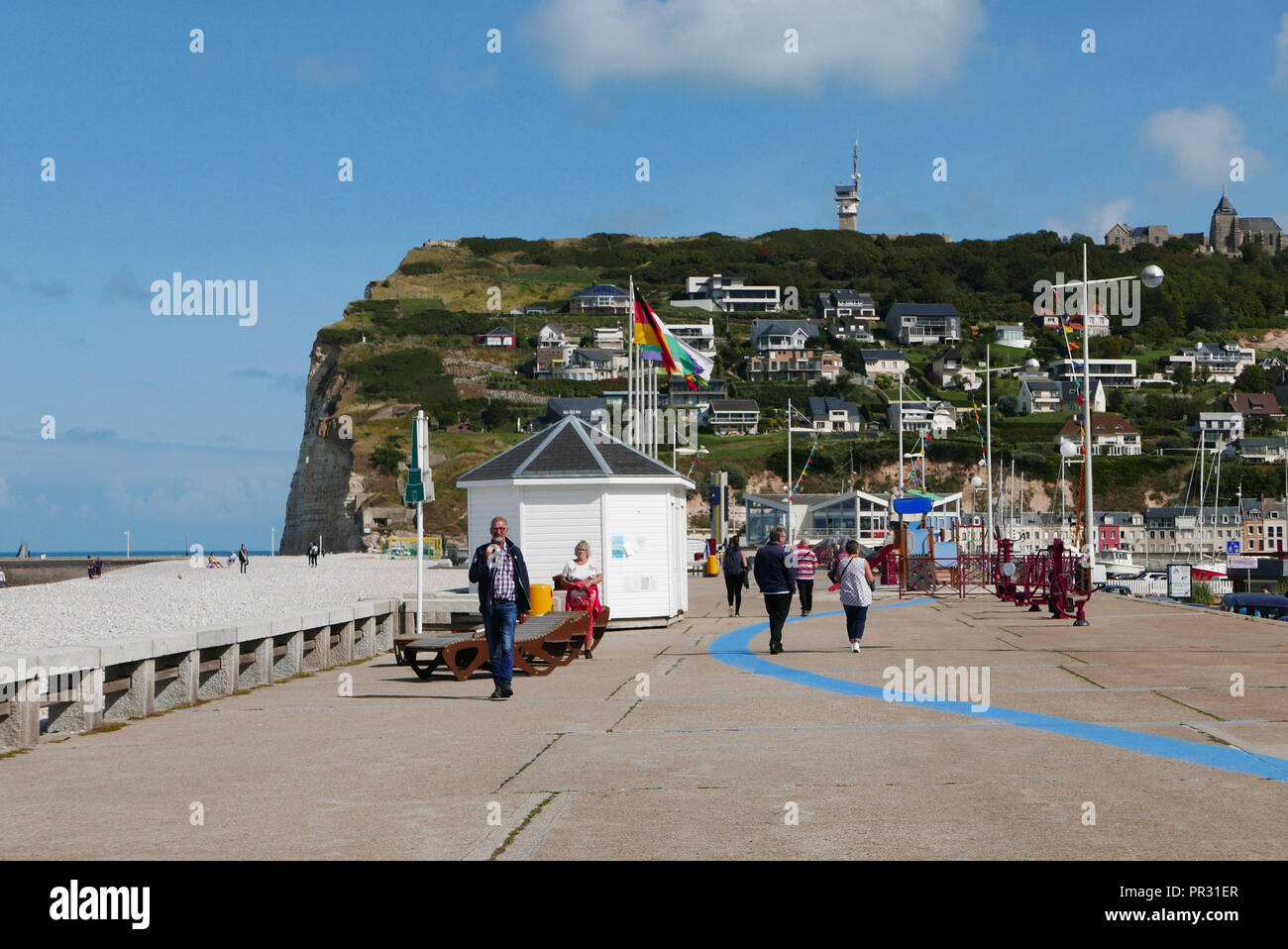 Fecamp pebble beach, Seine-Maritime, Normandy, France, Europe Stock ...