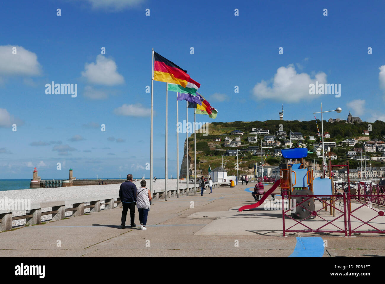 Fecamp pebble beach, Seine-Maritime, Normandy, France, Europe Stock ...