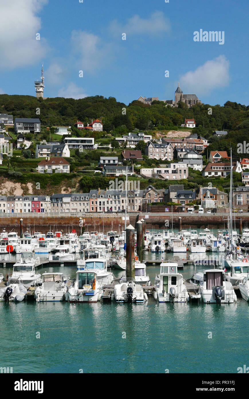 Fecamp harbour, Cap Fagnet, Seine-Maritime, Normandy, France, Europe ...