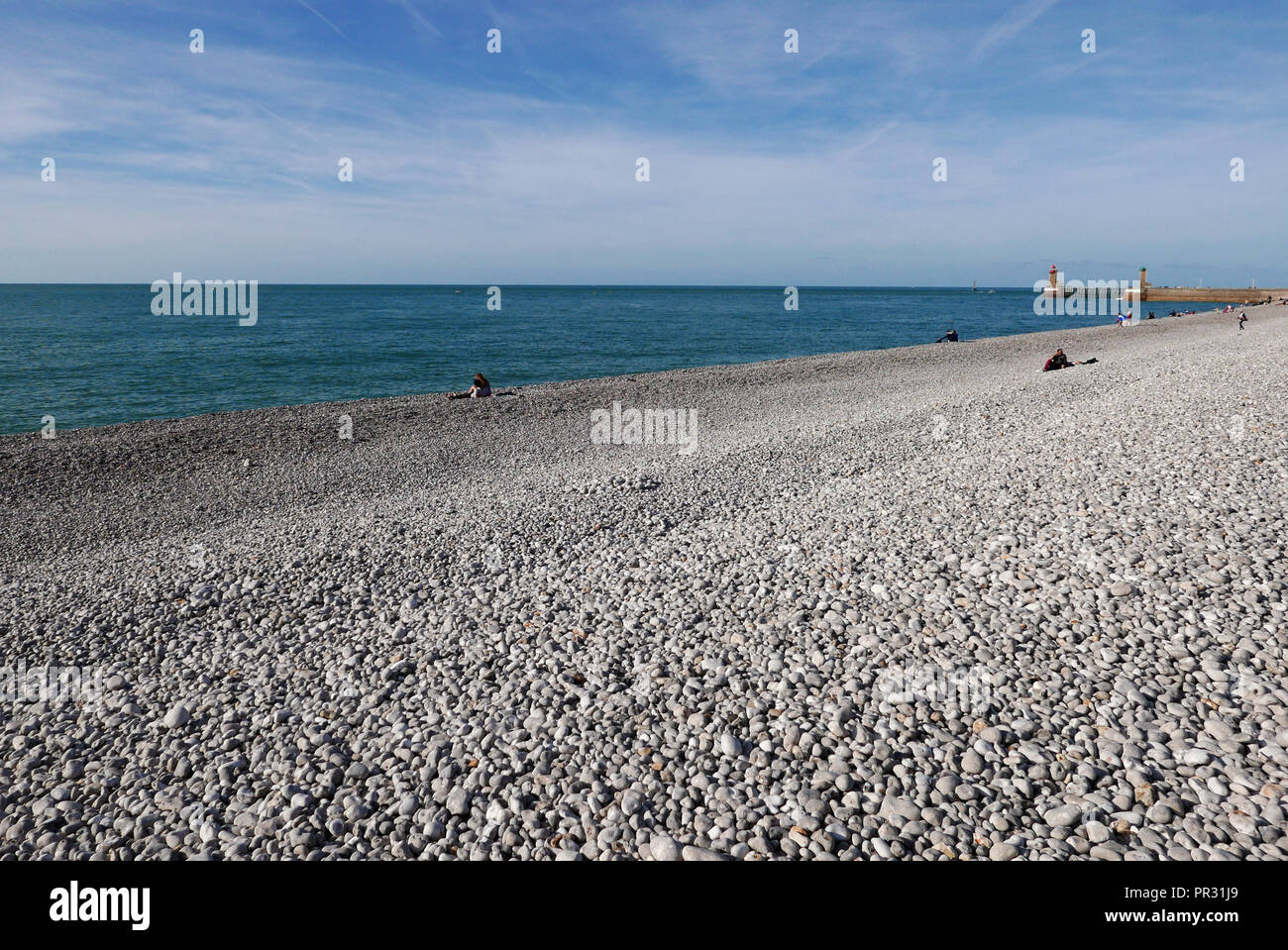 Fecamp pebble beach, Seine-Maritime, Normandy, France, Europe Stock ...