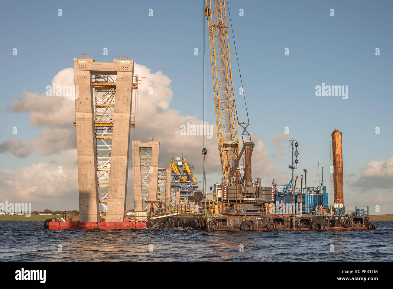 The firth link over Roskilde inlet. The Crown Princess Mary Bridge, a ...