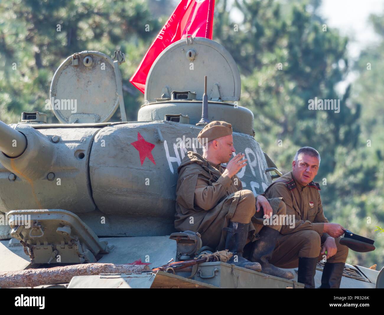 Ww2 tank flag hi-res stock photography and images - Alamy