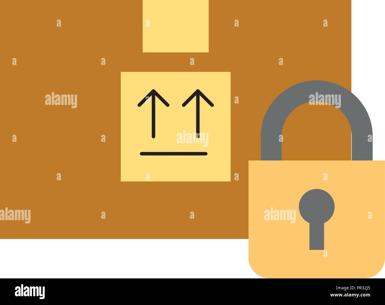Security box parcel Stock Vector Images - Alamy