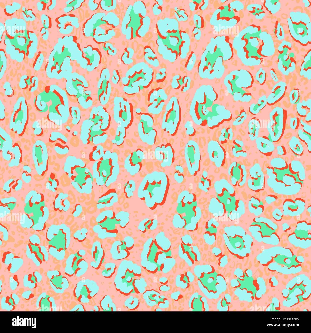 Red leopard skin pattern Stock Vector Images - Alamy