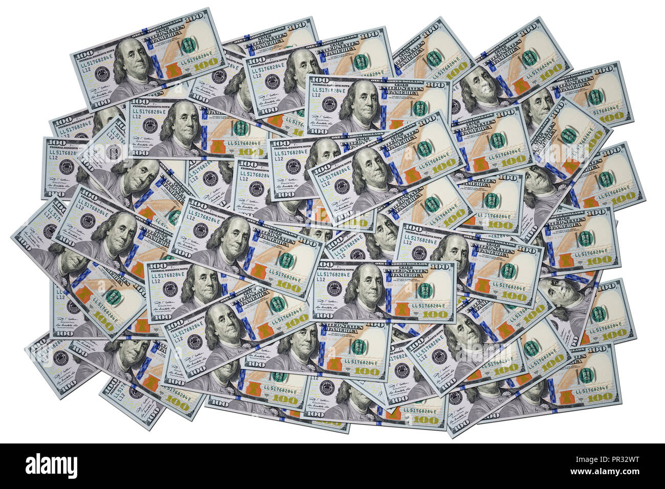 Pile of Money $100 One Hundred Dollar Bill Stock Photo - Alamy