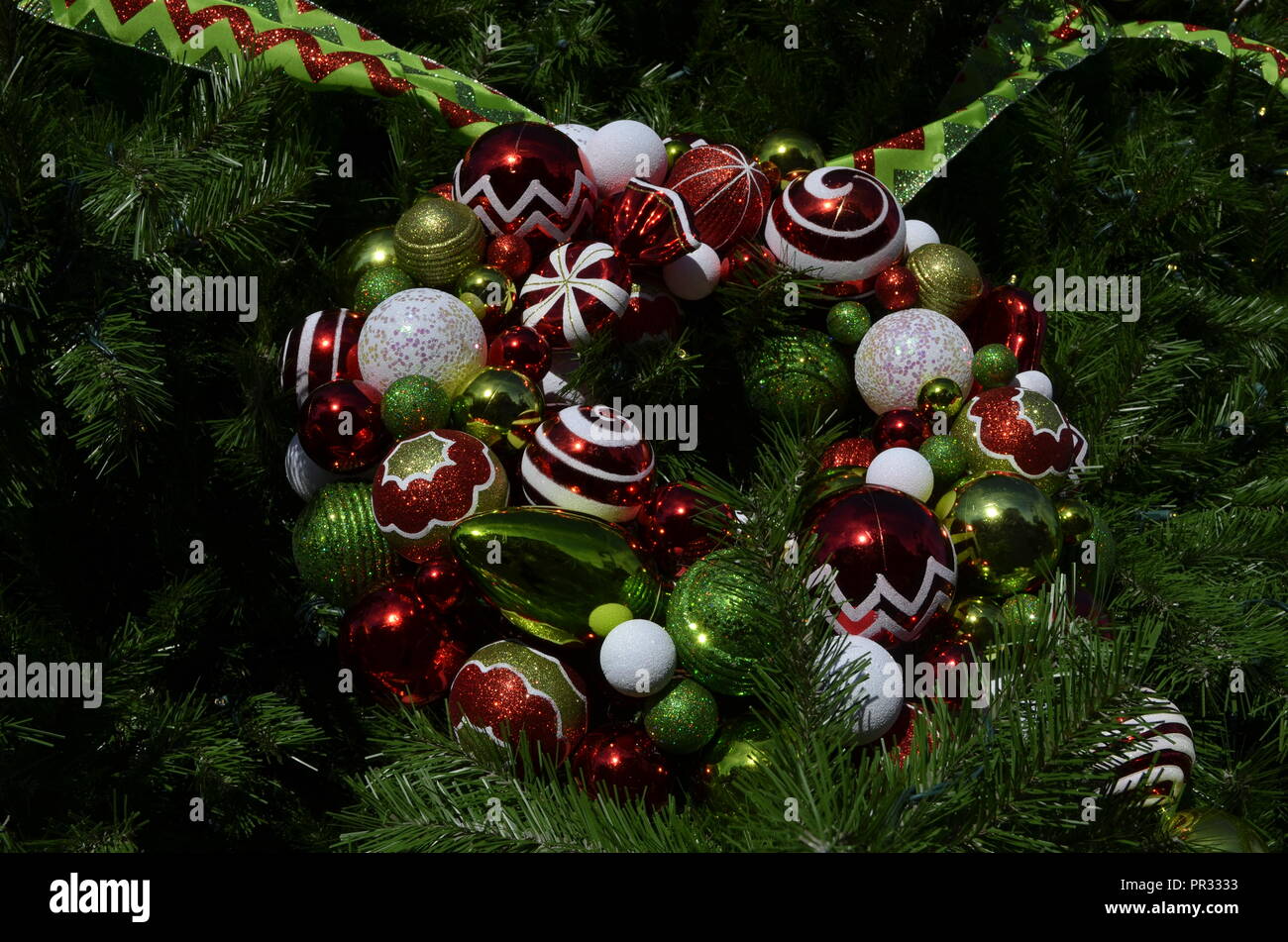 Christmas lights and display Stock Photo - Alamy