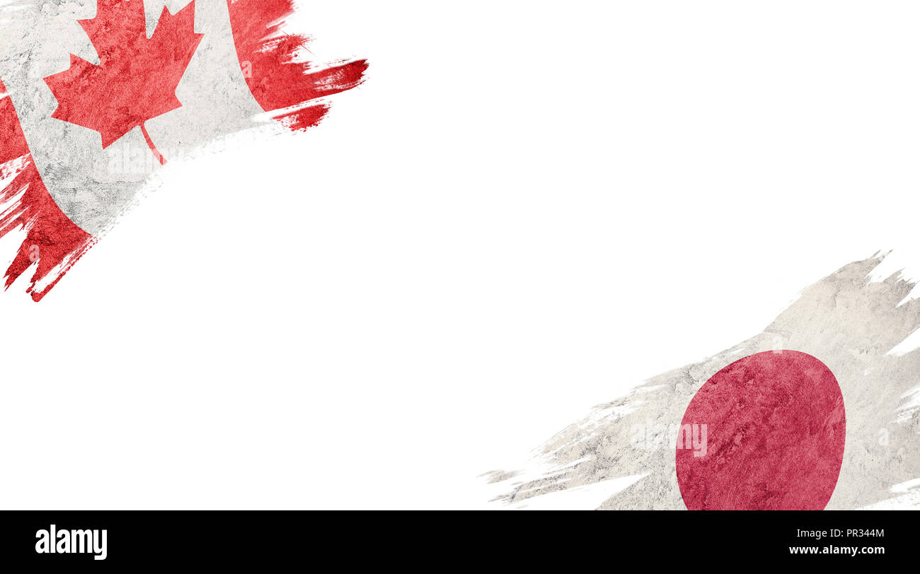 Canada japan flag hi-res stock photography and images - Alamy