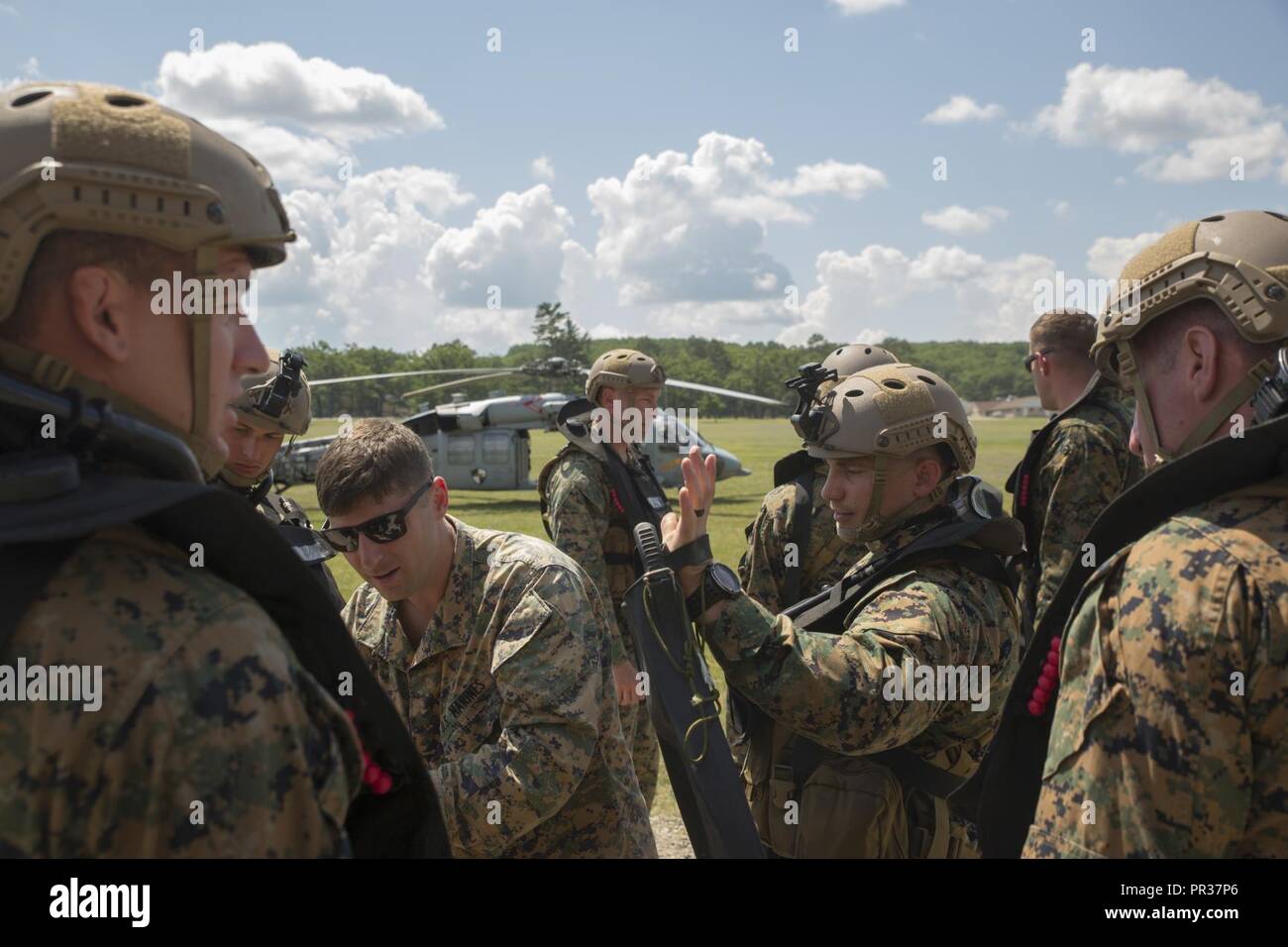 CAMP GRAYLING, Mich. – U.S. Marines with Echo Company, 4th Reconnaissance Battalion, 4th Marine ...