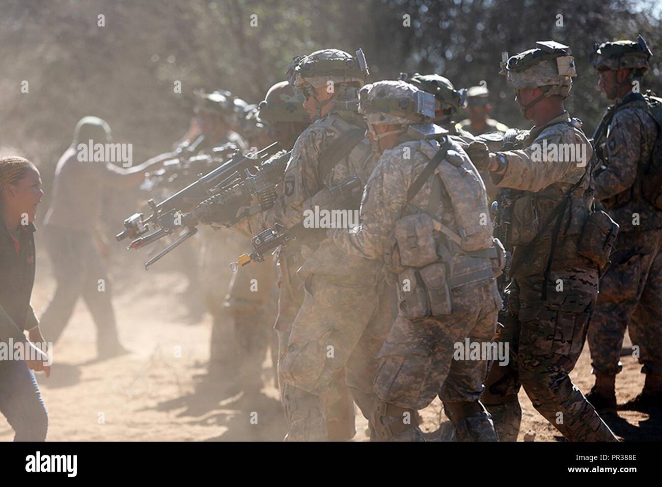 Members of the 2nd Battalion, 327th Infantry Regiment, 101st Airborne ...