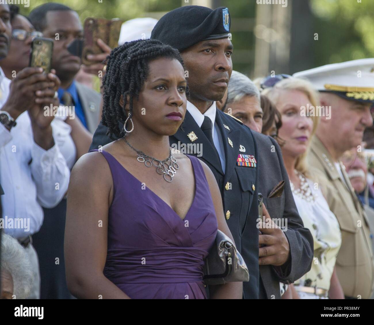 Amanda Bailey and Ronald Bailey Jr., children of Lt. Gen. Ronald L ...