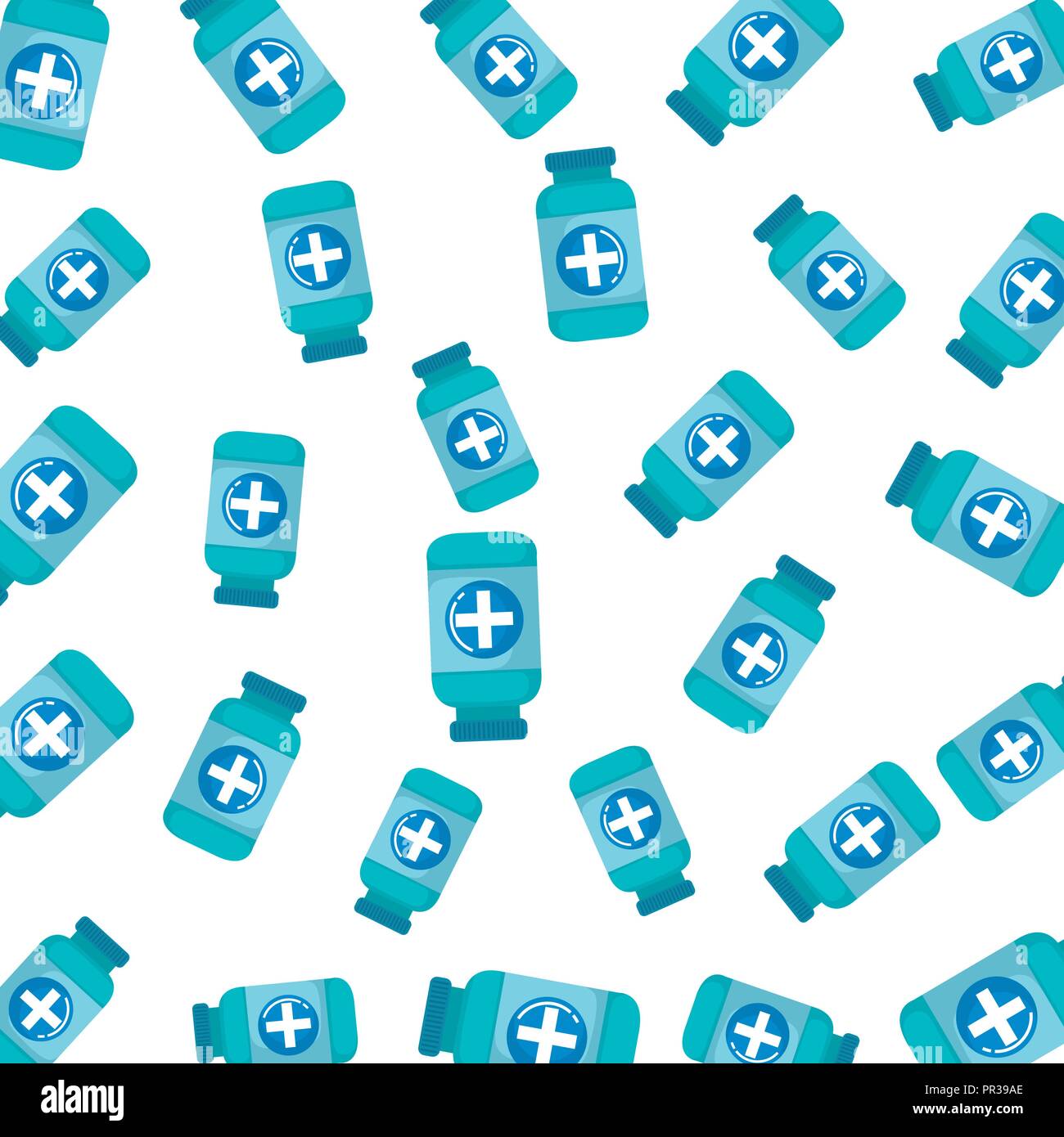 bottles drugs pattern background vector illustration design Stock ...