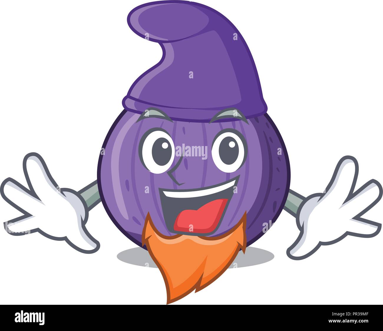 Elf character fig fruit for healthy lifestyle vector illustration Stock ...