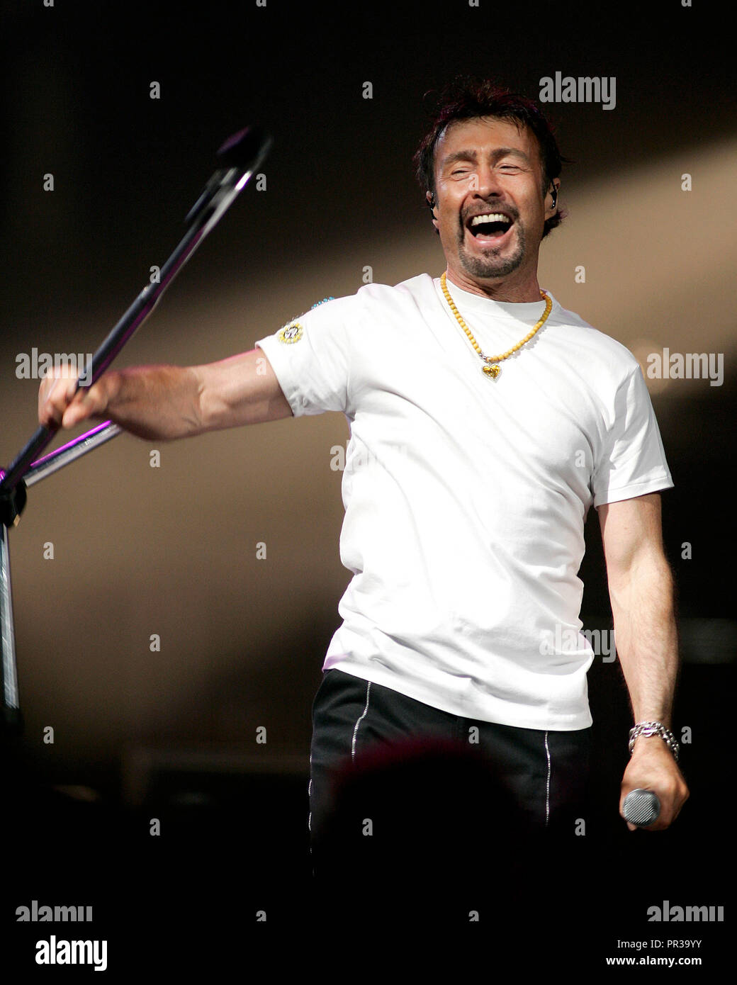 Paul Rodgers with Queen performs in concert at the American Airlines ...
