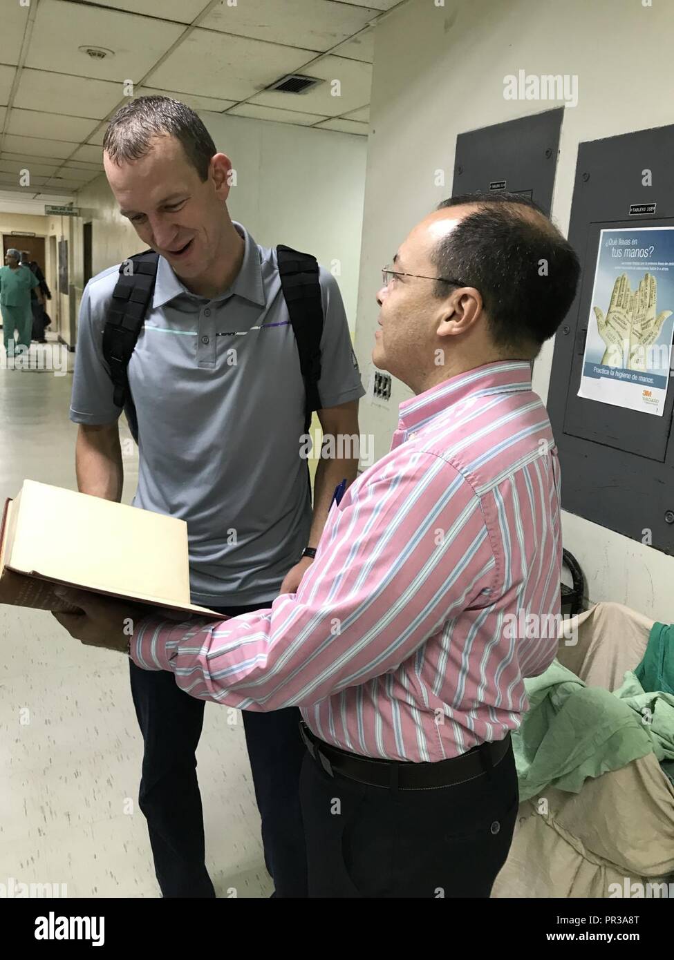 Dr. Ricardo Aviles, Honduran liaison, presents Army Lt. Col. (Dr ...