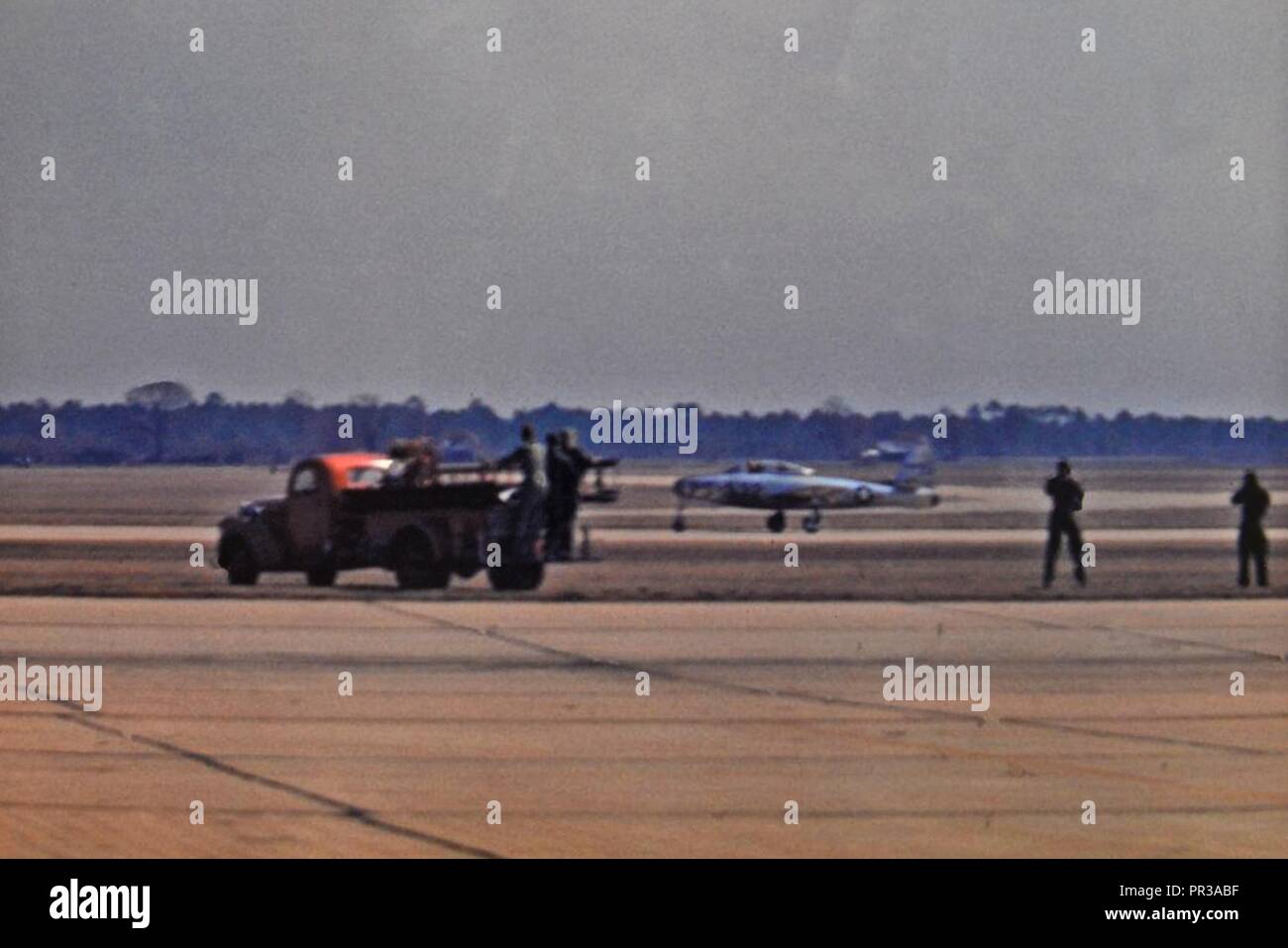 U.S. Air Force Lt. Col. Ball, 20th Fighter Group deputy commander and F ...