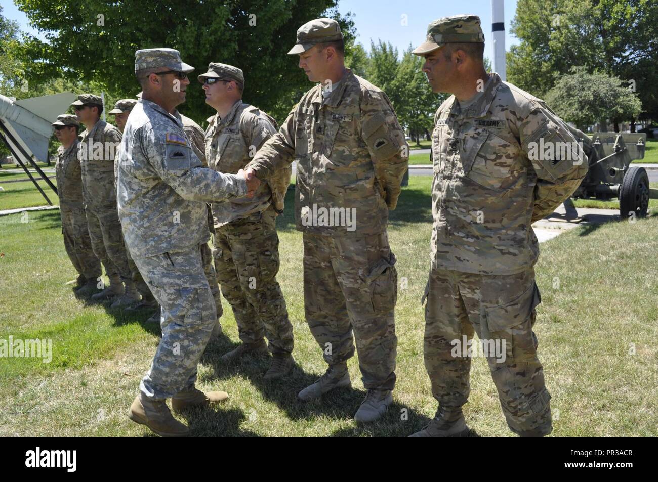 Oregon Army National Guard Command Sgt. Maj. Geoffrey Miotke, command ...
