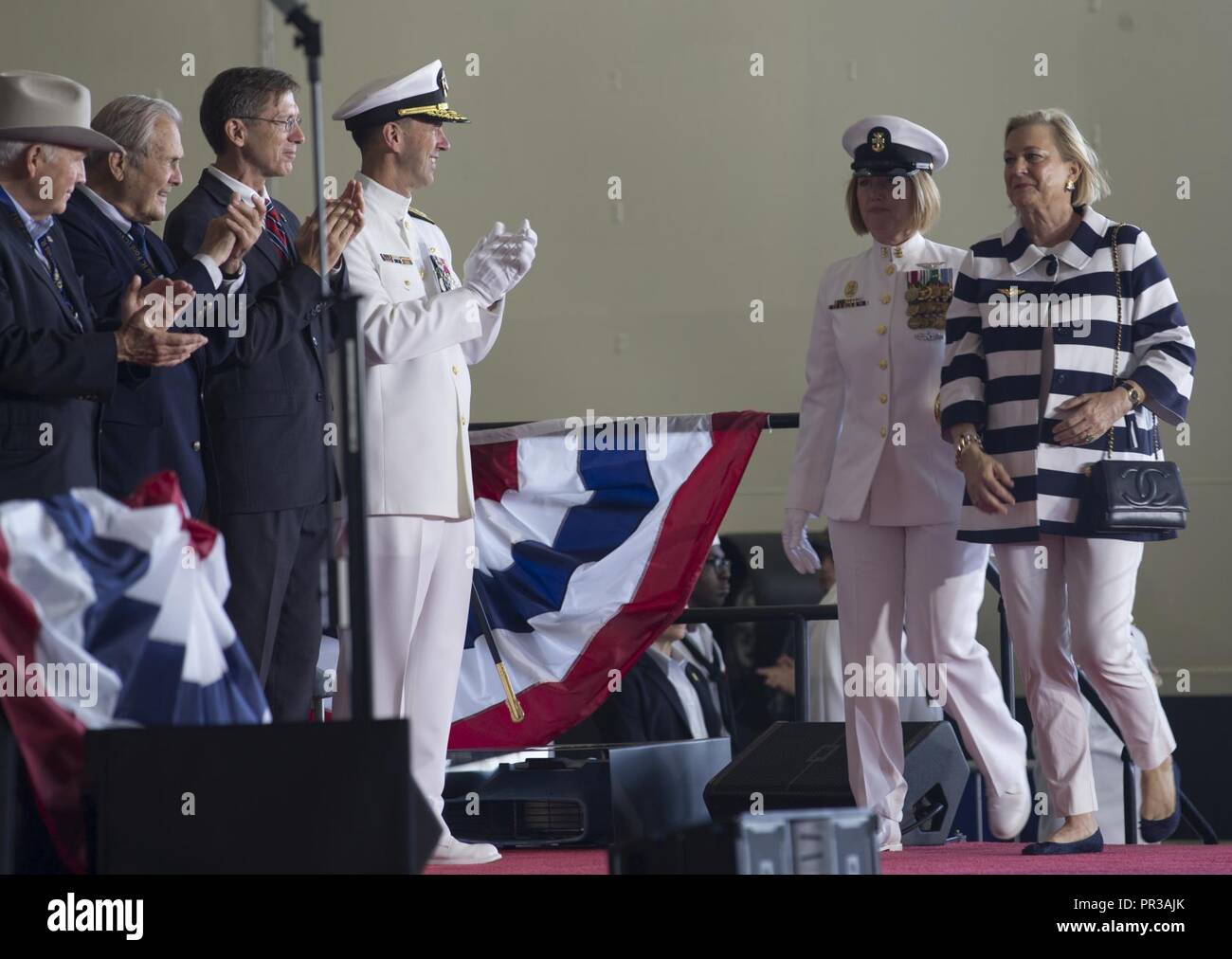 NORFOLK, Va. (July 22, 2017) – Susan Ford Bales, USS Gerald R. Ford’s ...