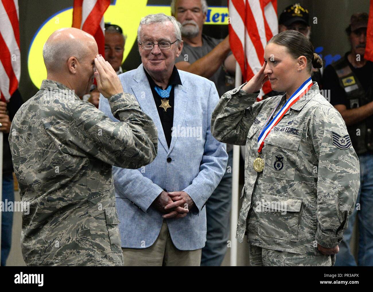 Tech. Sgt. Michelle Armour, a member of the 66th Security Forces ...