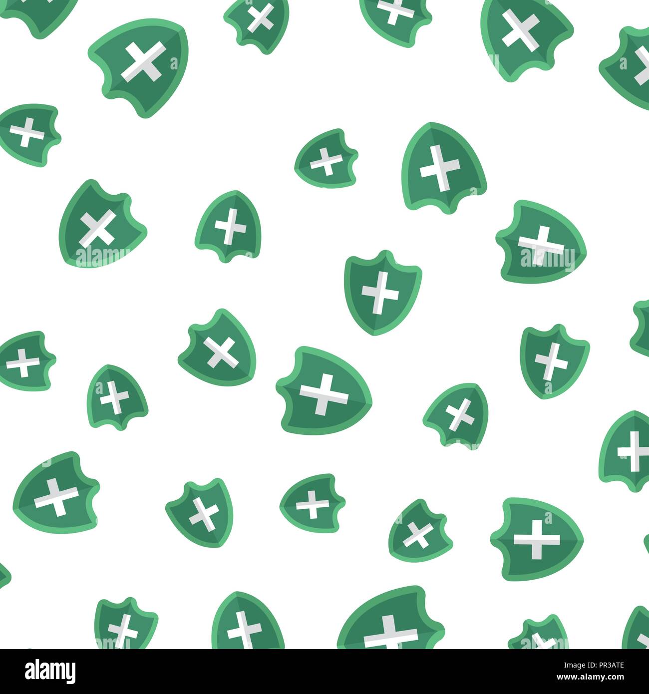shield with cross pattern background vector illustration design Stock ...