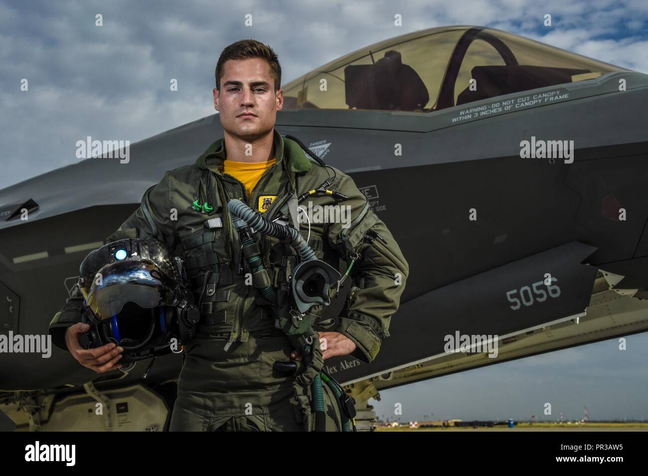1st Lt. David Moore, 61st Fighter Squadron F-35A Lightning II initial ...
