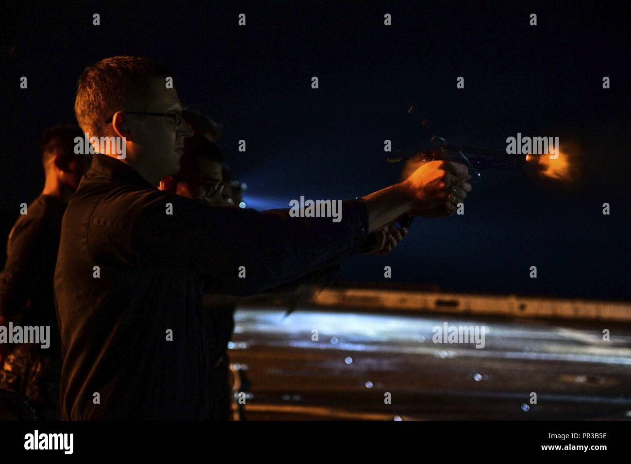 INDIAN OCEAN (Dec. 29, 2017) Fire Controlman 2nd Class Todd Conley ...