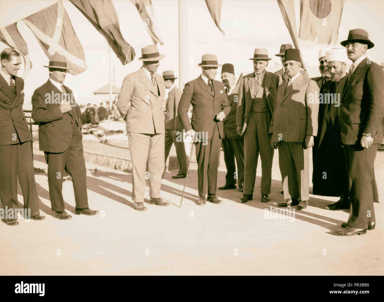 Opening day of Shell at Haifa. 1934, Israel, Haifa Stock Photo - Alamy