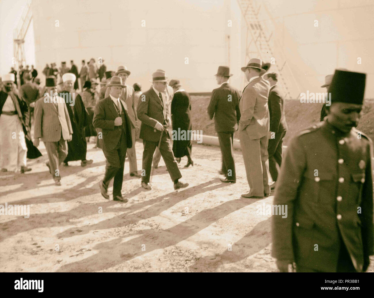Opening day of Shell at Haifa. 1934, Israel, Haifa Stock Photo - Alamy