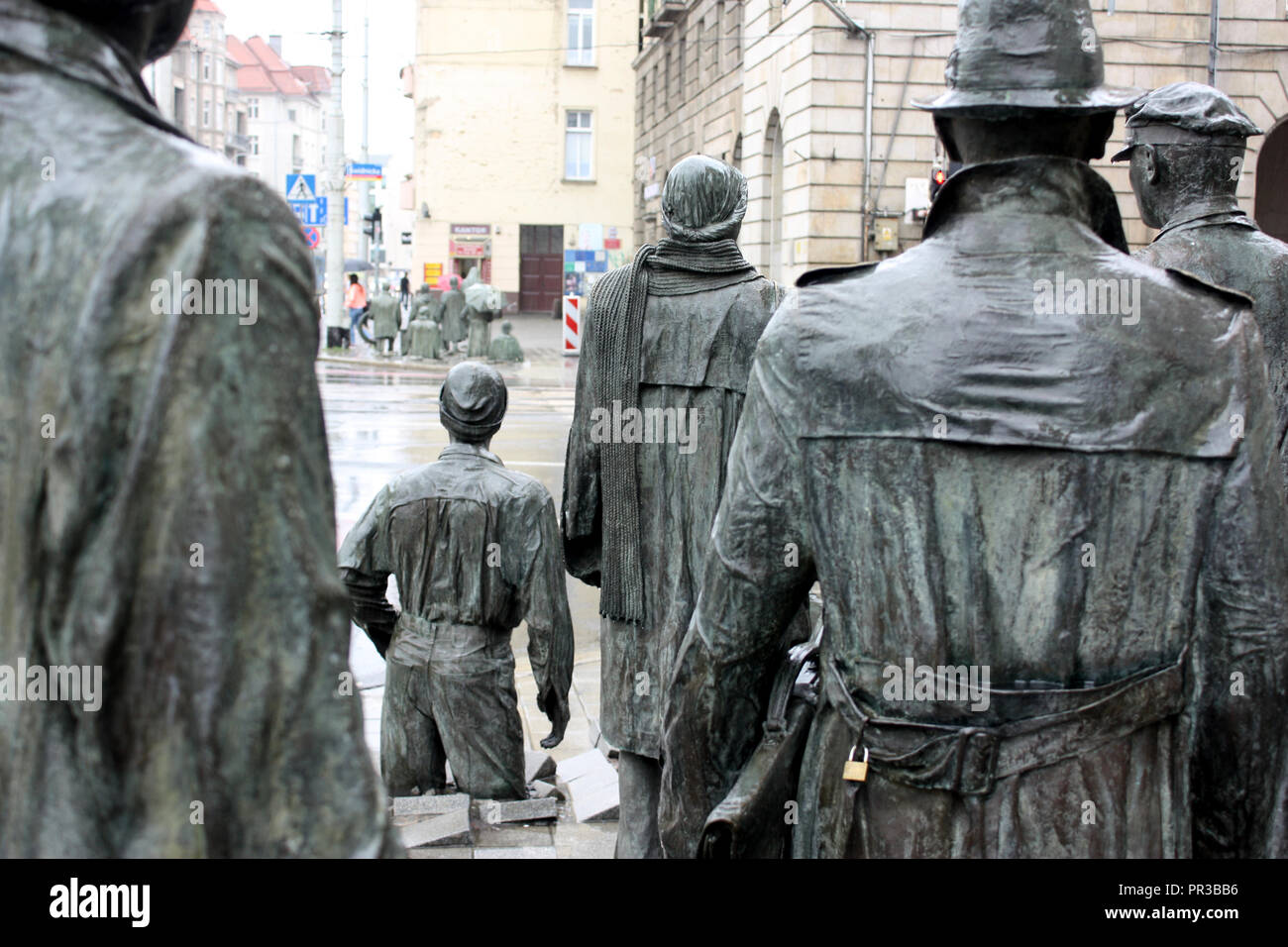 The sculpture called Passage by Jerzy Kalina on Swidnicka street in ...