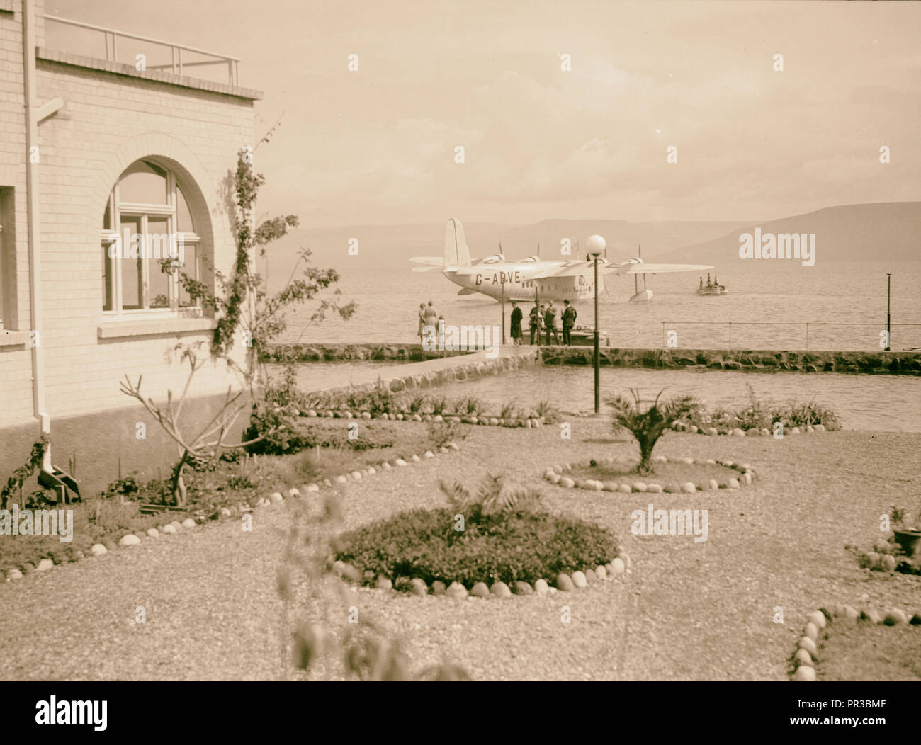 Lido, Flying boat Clio. Flying boat from the Lido. 1934, Israel Stock ...
