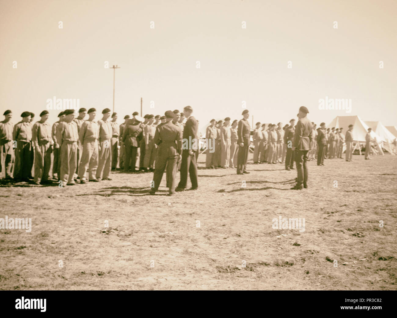Arrival in Palestine of Mr. Antony [i.e., Anthony] Eden. Gen. Barker, G ...