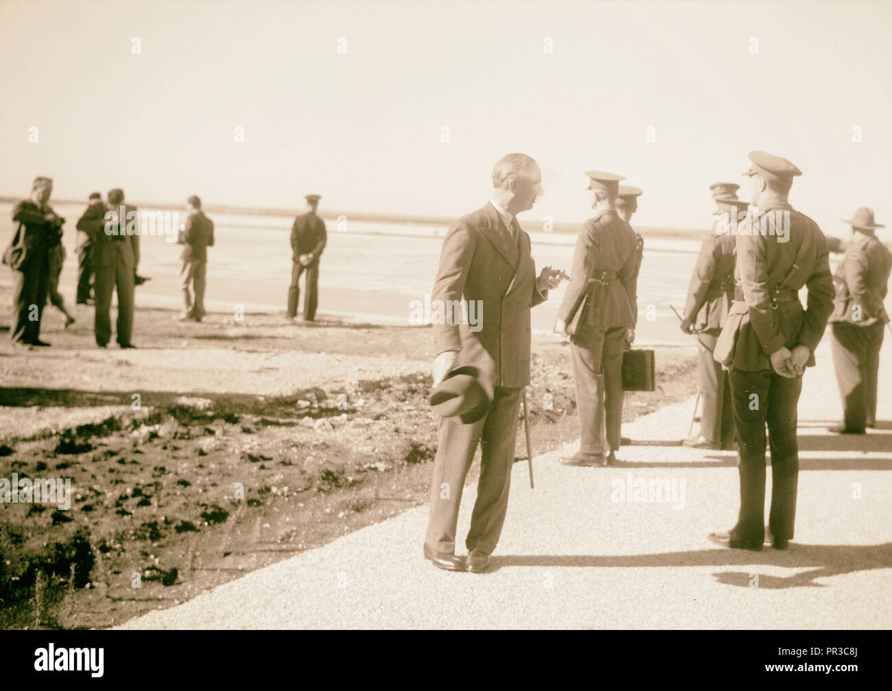 Arrival in Palestine of Mr. Antony [i.e., Anthony] Eden. Gen. Barker, G ...