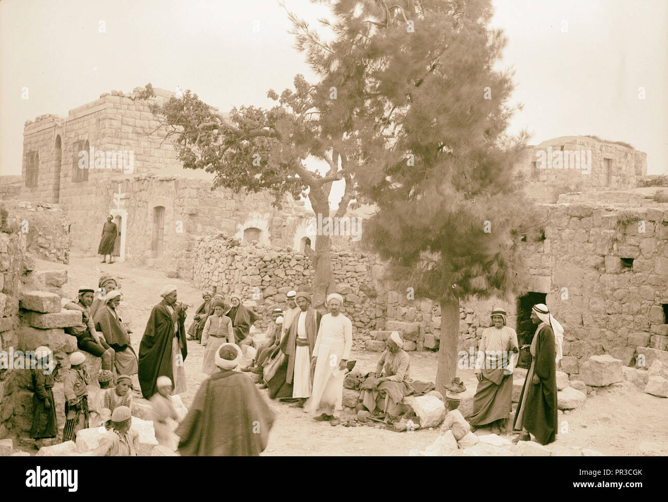 Halhul village at kilometer 30 on Hebron road. Threshing floors of ...