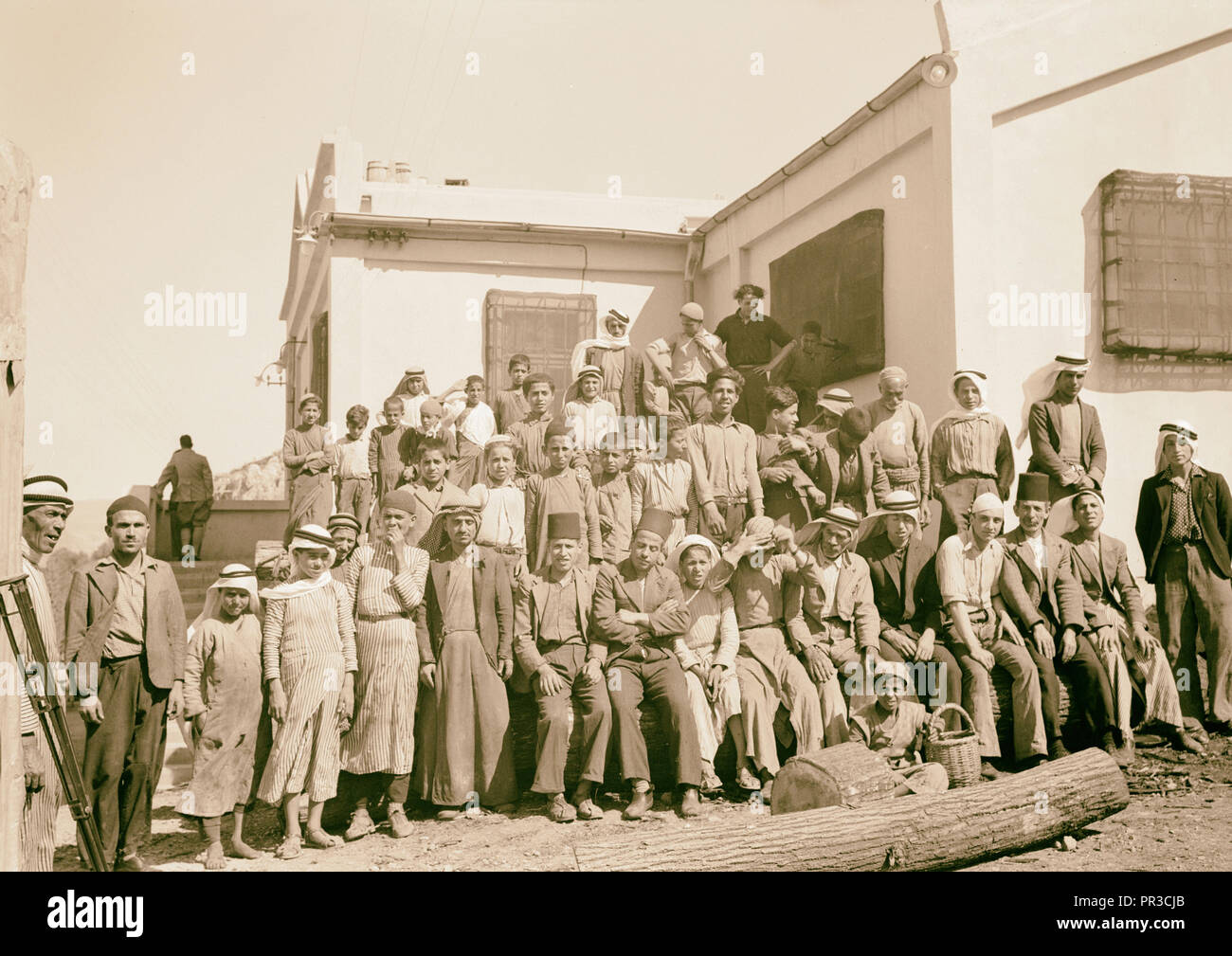 Arab factories & general improvements in Nablus, Match factory. Group ...