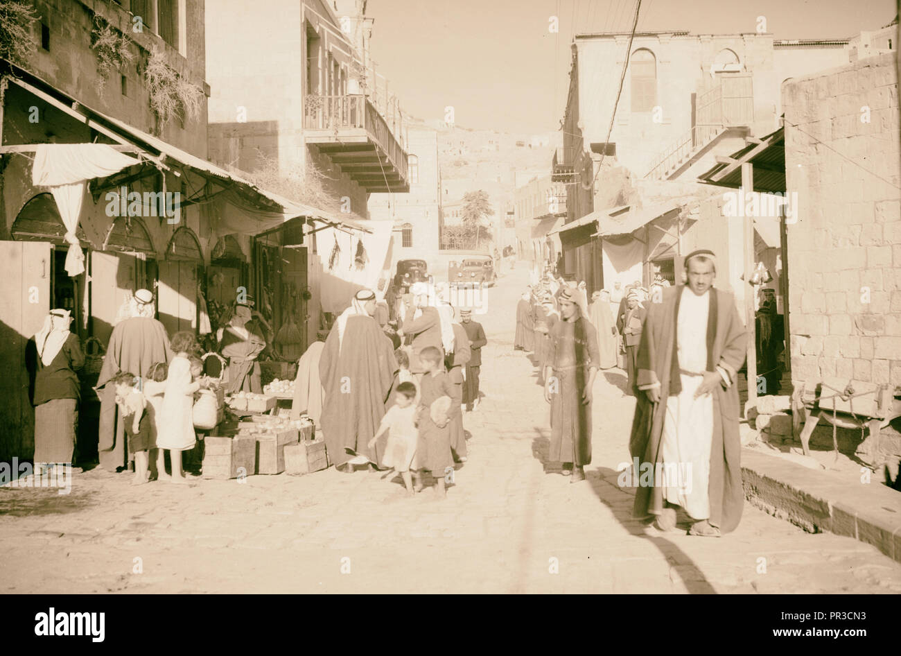 Street in Es-Salt (Salt in Transjordan). 1940 Stock Photo - Alamy
