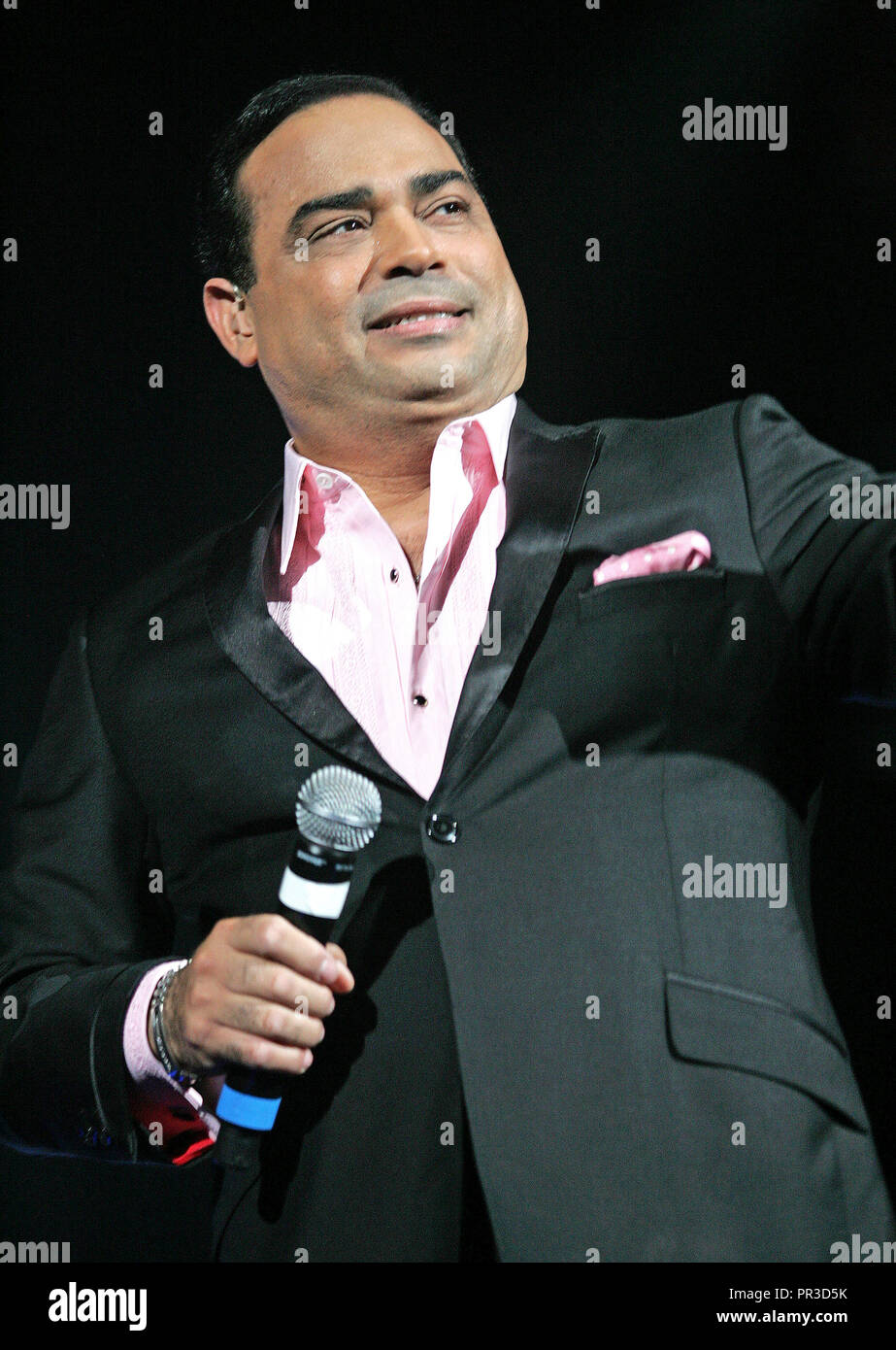 Puerto Rican salsa singer Gilberto Santa Rosa performs in concert at ...