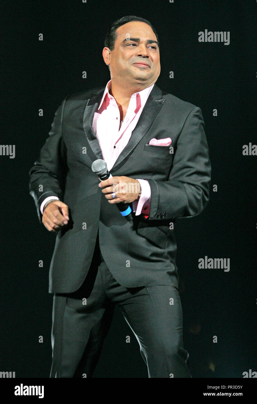 Puerto Rican salsa singer Gilberto Santa Rosa performs in concert at ...