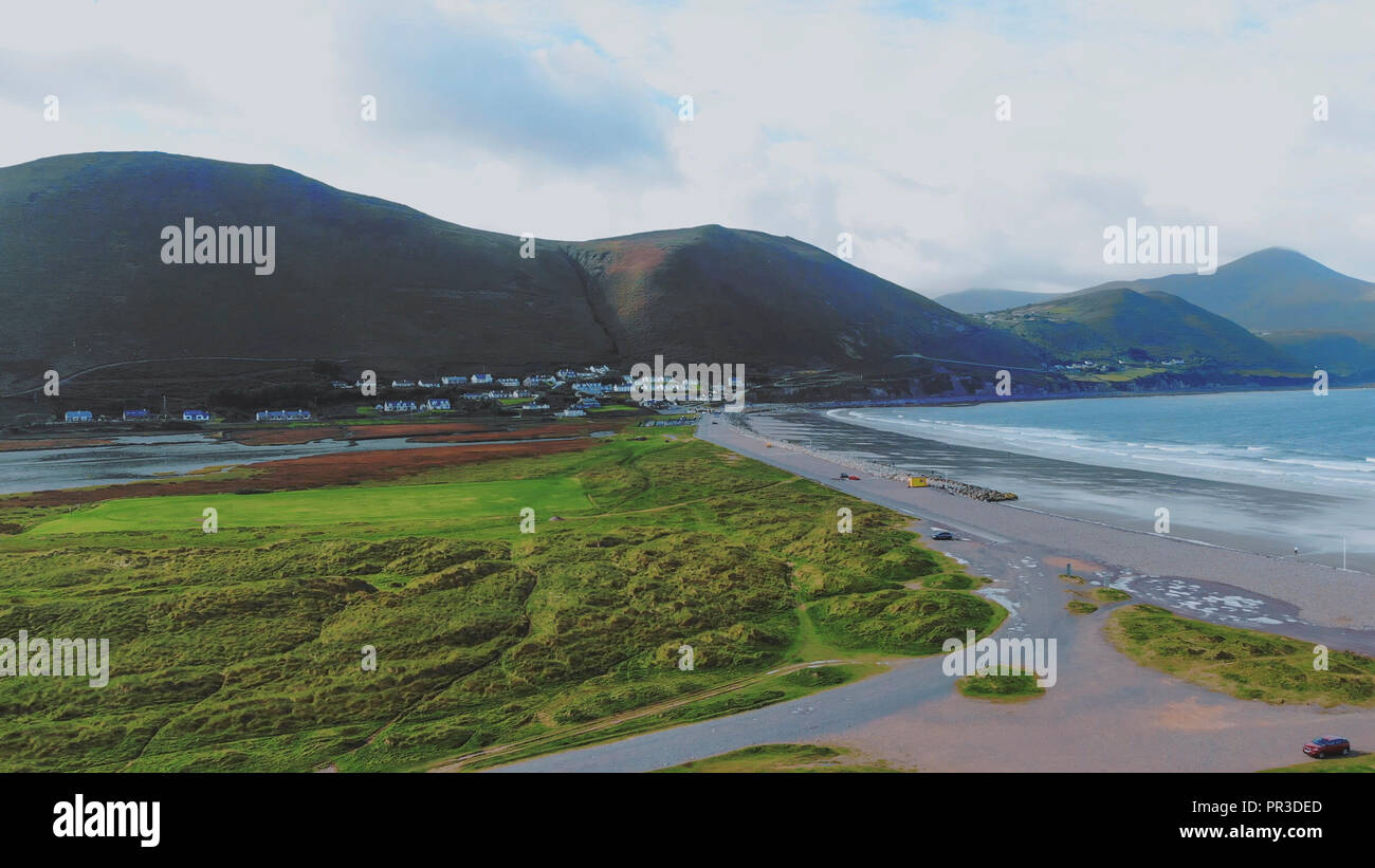 Flight along the Irish coast at Glenbeigh Stock Photo - Alamy
