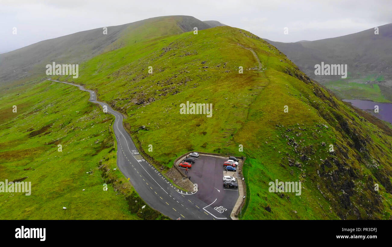 Famous Connor Pass at Dingle Peninsula in Ireland Stock Photo - Alamy