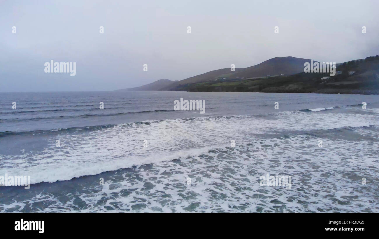 Beautiful Inch beach at Dingle Peninsula – aerial view Stock Photo - Alamy