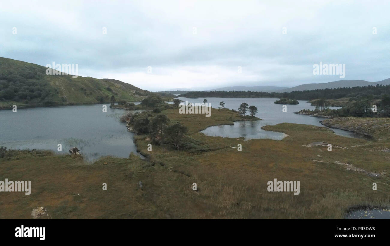 Aerial view over the amazing scenery of Beara Ireland Stock Photo - Alamy
