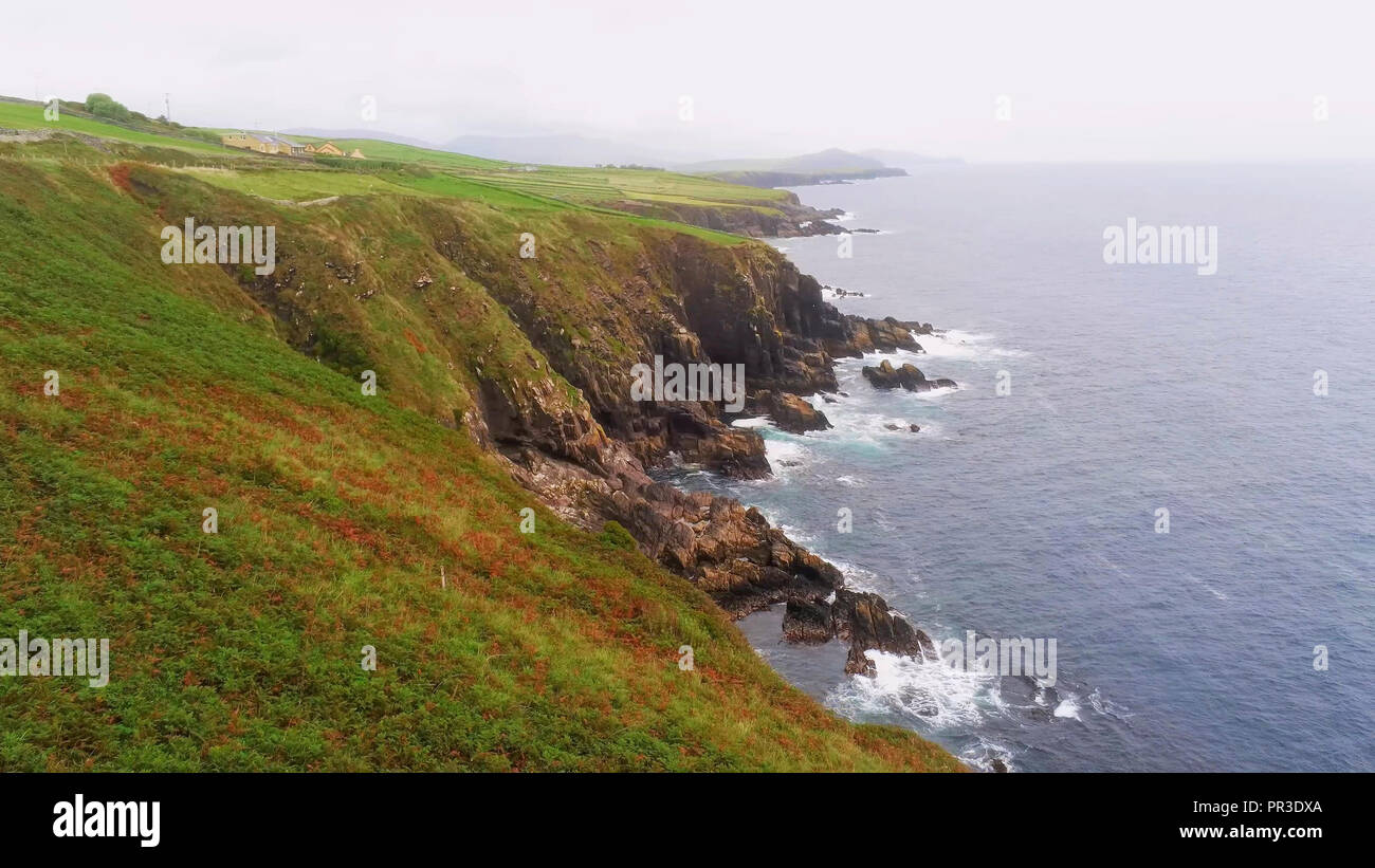 The wonderful green nature of Dingle Peninsula in Ireland Stock Photo ...