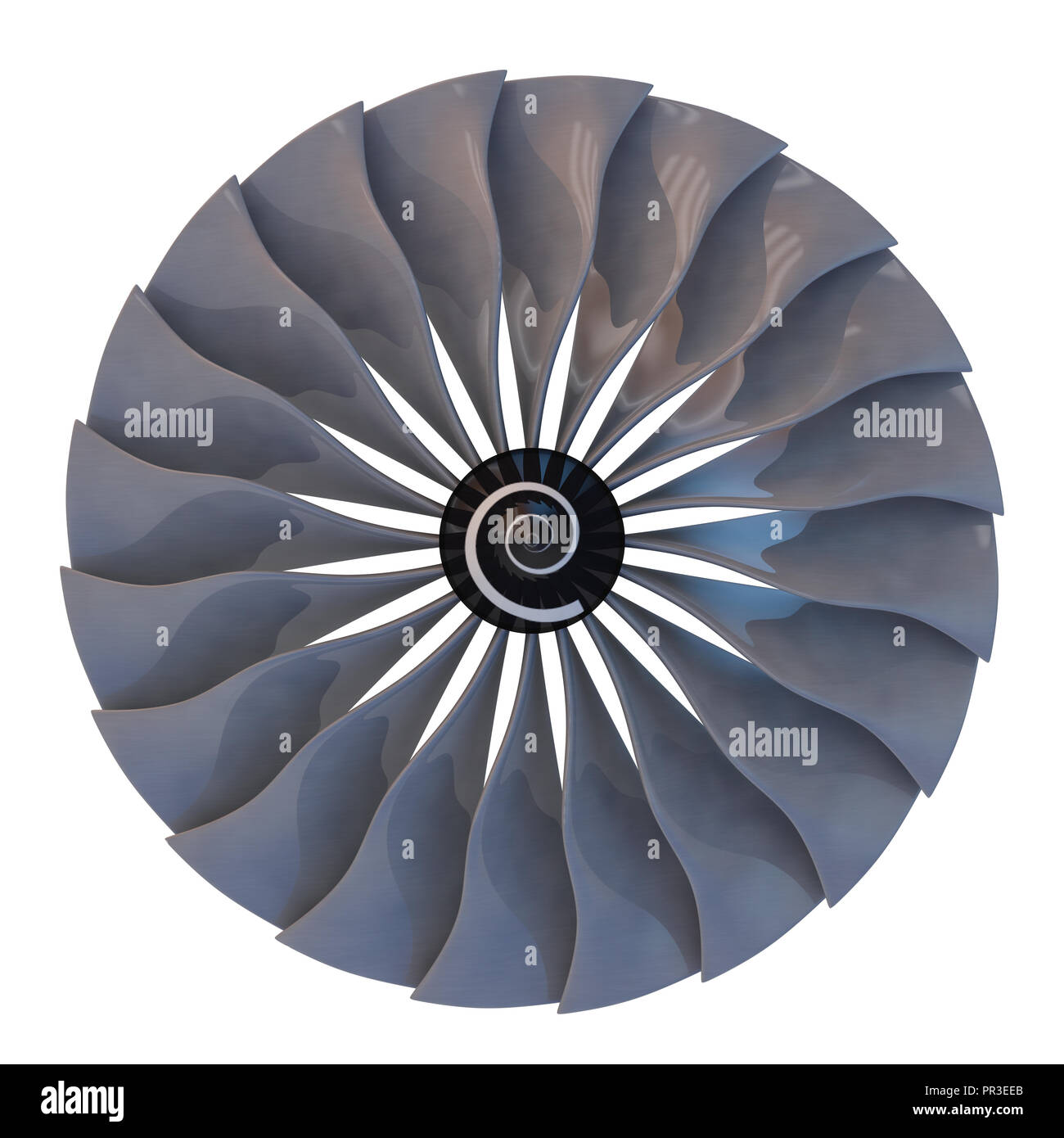 Jet engine fan blades Cut Out Stock Images & Pictures - Alamy