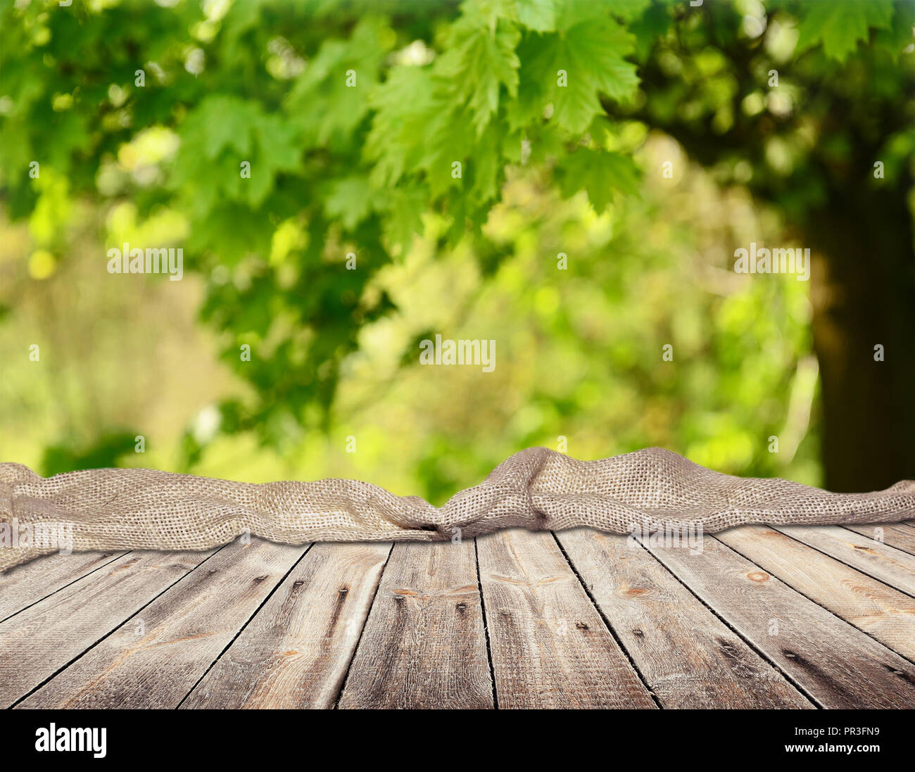 Empty table for display montages Stock Photo - Alamy