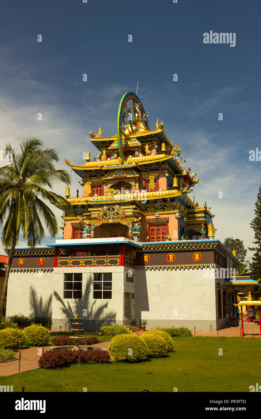 Namdroling Monastery at Kushalnagar, Coorg, Karnataka, India Stock ...