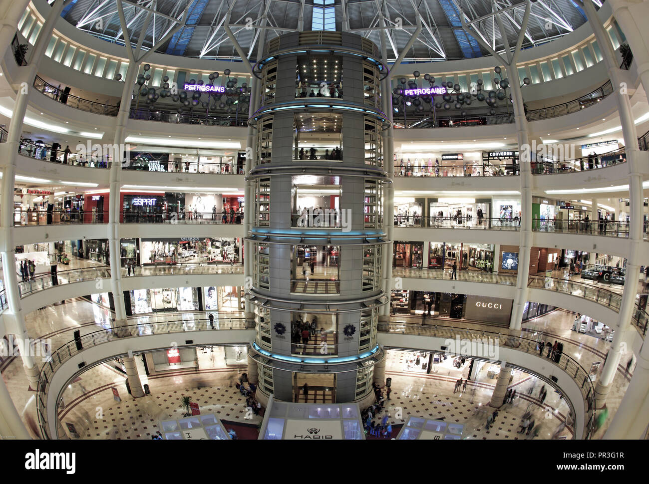 Interior of Suria KLCC shopping mall in Kuala Lumpur, Malaysia Stock ...