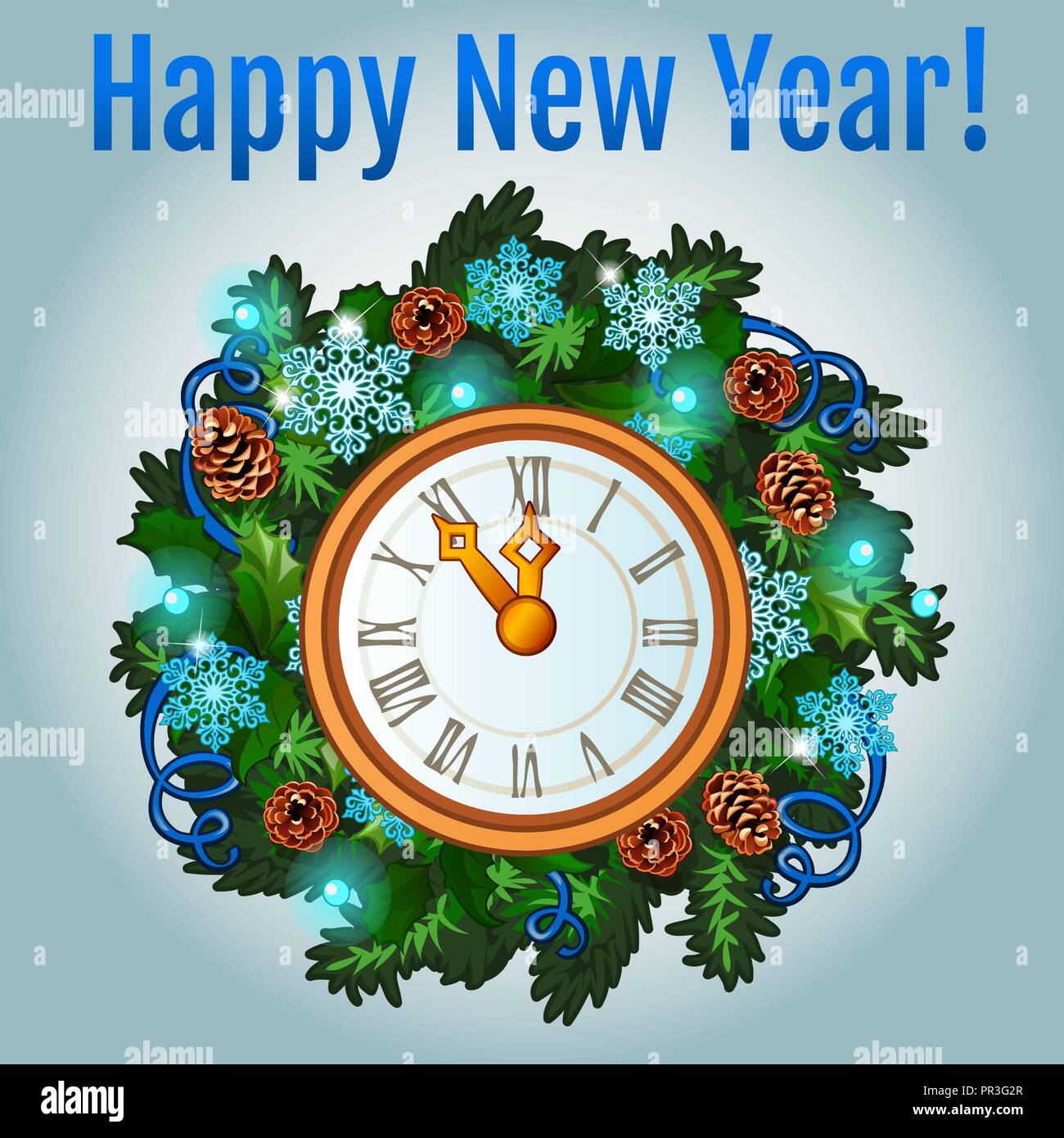 Sample design of placard with attribute of New Year and Christmas ...
