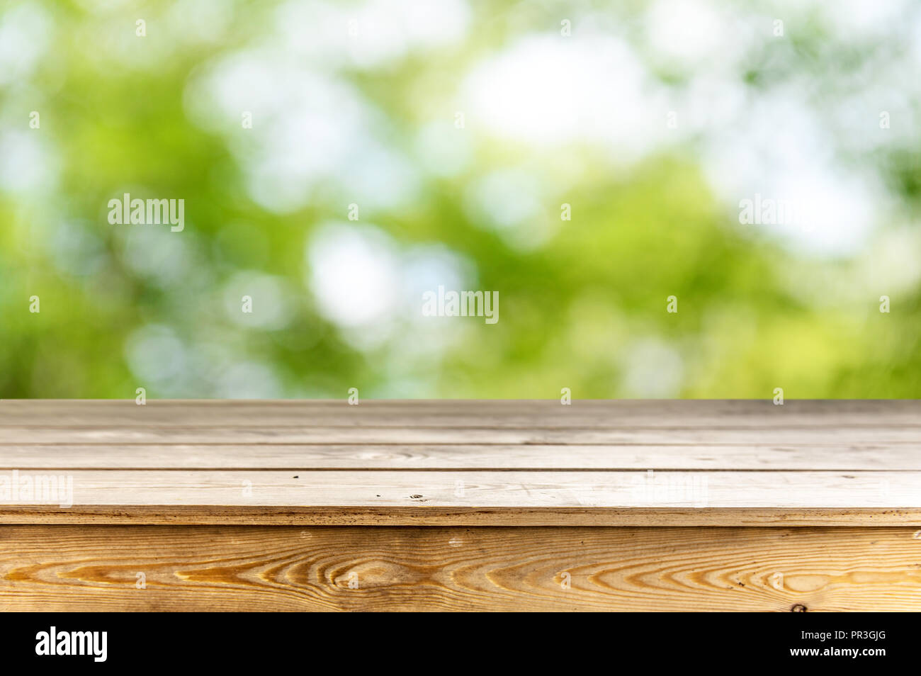 Wooden table background Stock Photo - Alamy